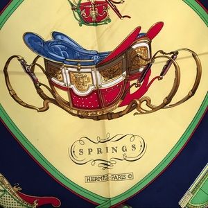 Hermes | Accessories | Hermsparis Silk Scarf Springs | Poshmark